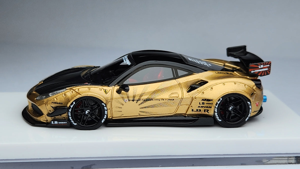 1:64 Veloce 488 GTB Gloss Gold Zero Fighter LB Performance. Resin ...