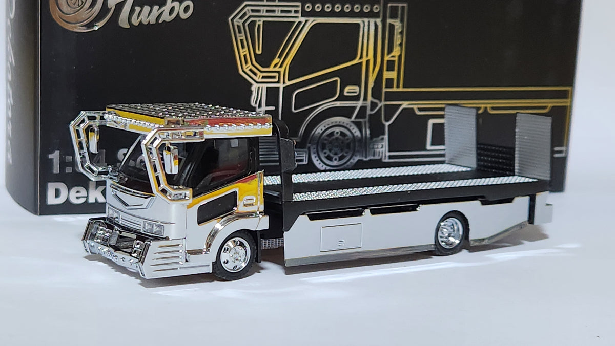 1:64 MicroTurbo Dekotora Floor Flatbed Tow Truck Rollback Stickers Chr ...