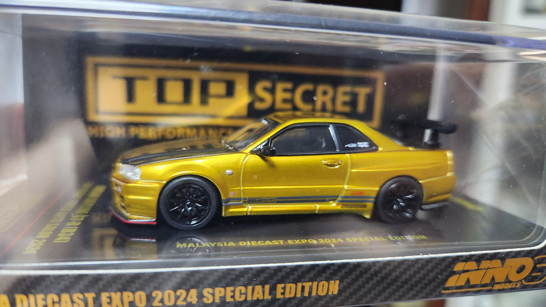 1:64 Inno64 Nissan Skyline GT-R R34 Top Secret. MDX Malaysia Diecast E ...