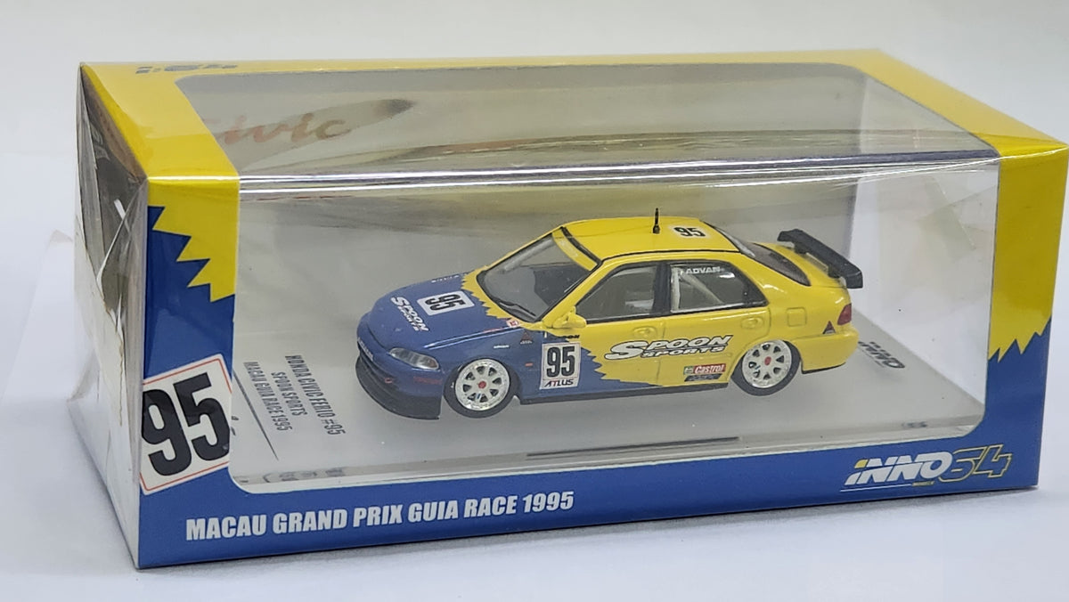 1:64 inno64 Honda Civic Ferio EG9 #95 spoon Sport Macau Guia Race 1995 ...