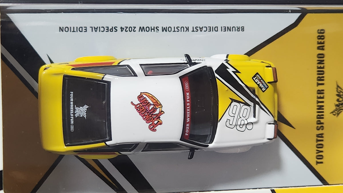 1:64 inno64 Toyota Sprinter Trueno AE86 WILDCARD Brunei Diecast Kustom ...
