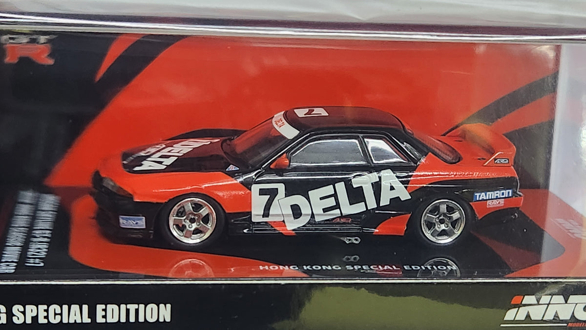 1:64 Inno64 Nissan Skyline GTR R32 Delta Hong Kong Classic Movie Car S ...